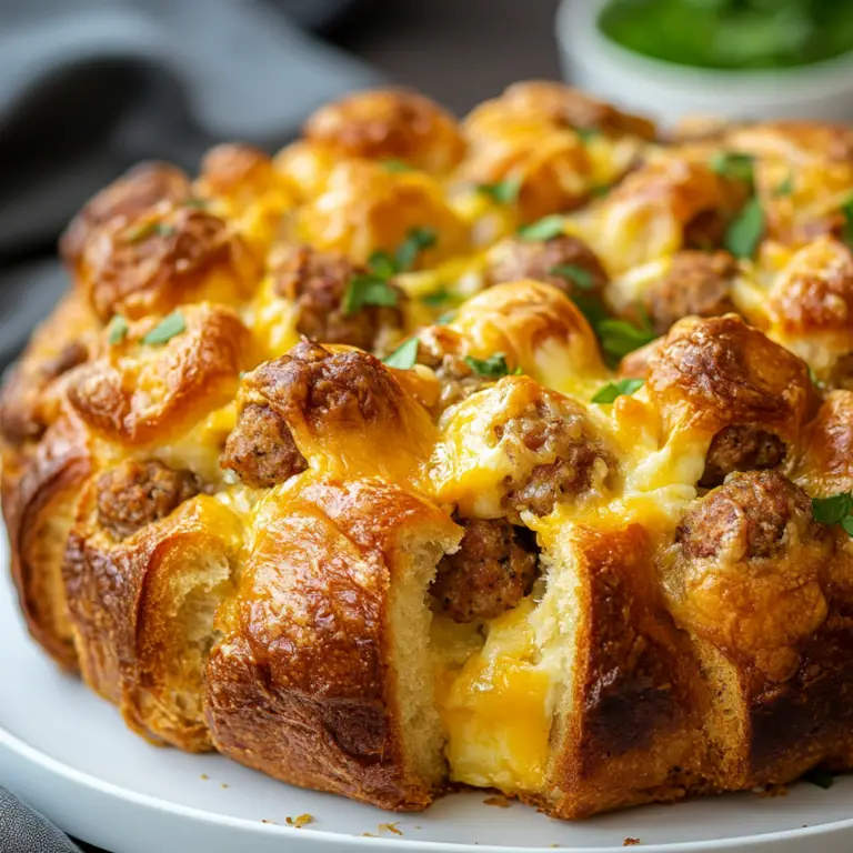 Sausage Egg and Cheese Monkey Bread - Naomi's Recipes
